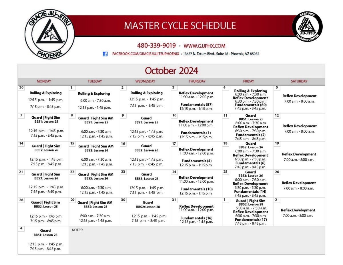 Gracie Jiu Jitsu Program Schedules | Gracie Jiu-Jitsu phoenix & Scottsdale